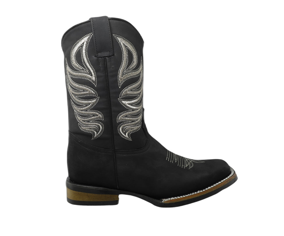 Botas Vaqueras Roper Ala Rodeo Nobuck Chata Suela Hule – Bota el tio