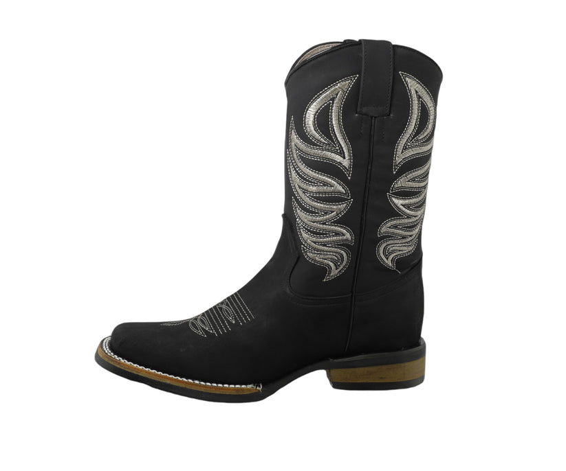 Botas Vaqueras Roper Ala Rodeo Nobuck Chata Suela Hule – Bota el tio