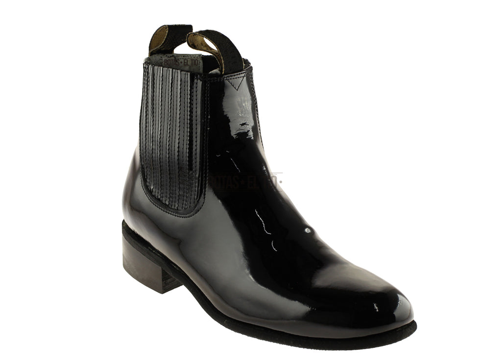 Botin Charol Charro Piel Charol Mariachi Falcon. – Bota el tio