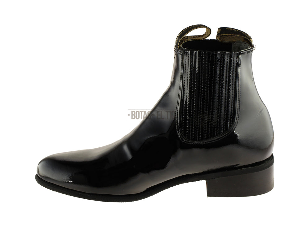 Botin Charol Charro Piel Charol Mariachi Falcon. – Bota el tio
